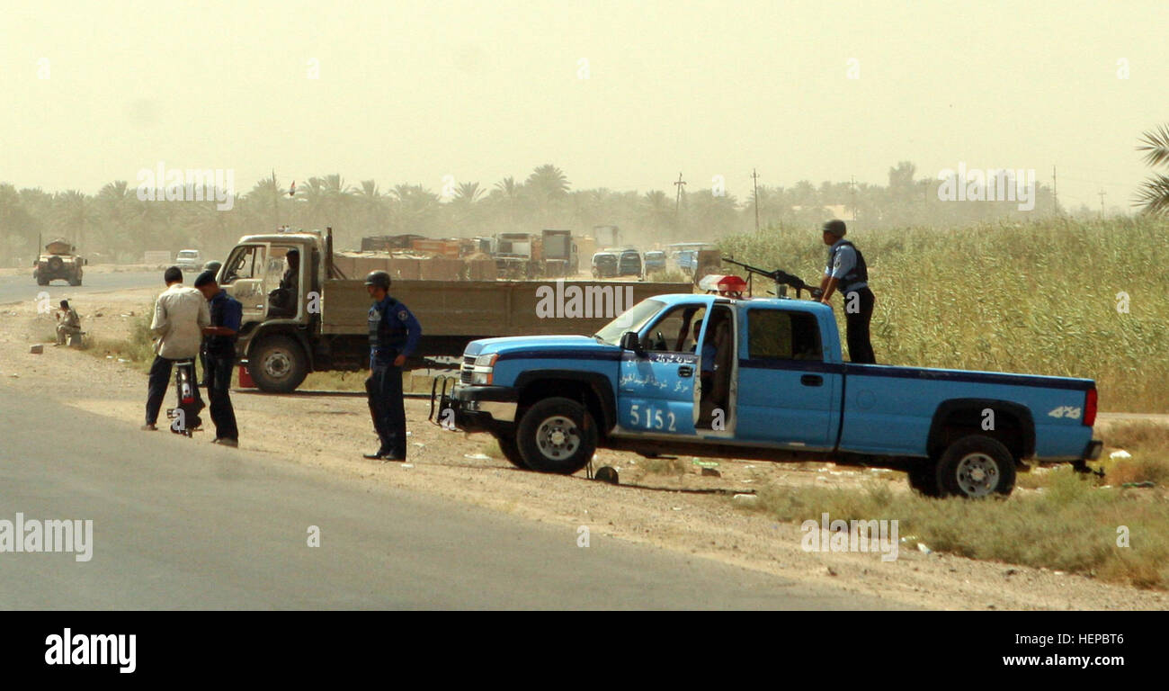 Iraqi police truck hi-res stock photography and images - Alamy