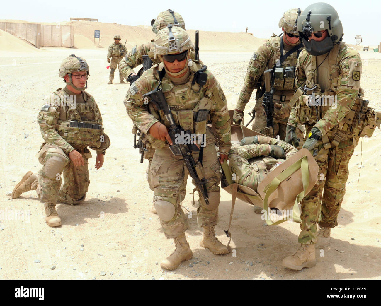 Sgt. Joseph Allred (right), a flight medic with Company C, 171st ...