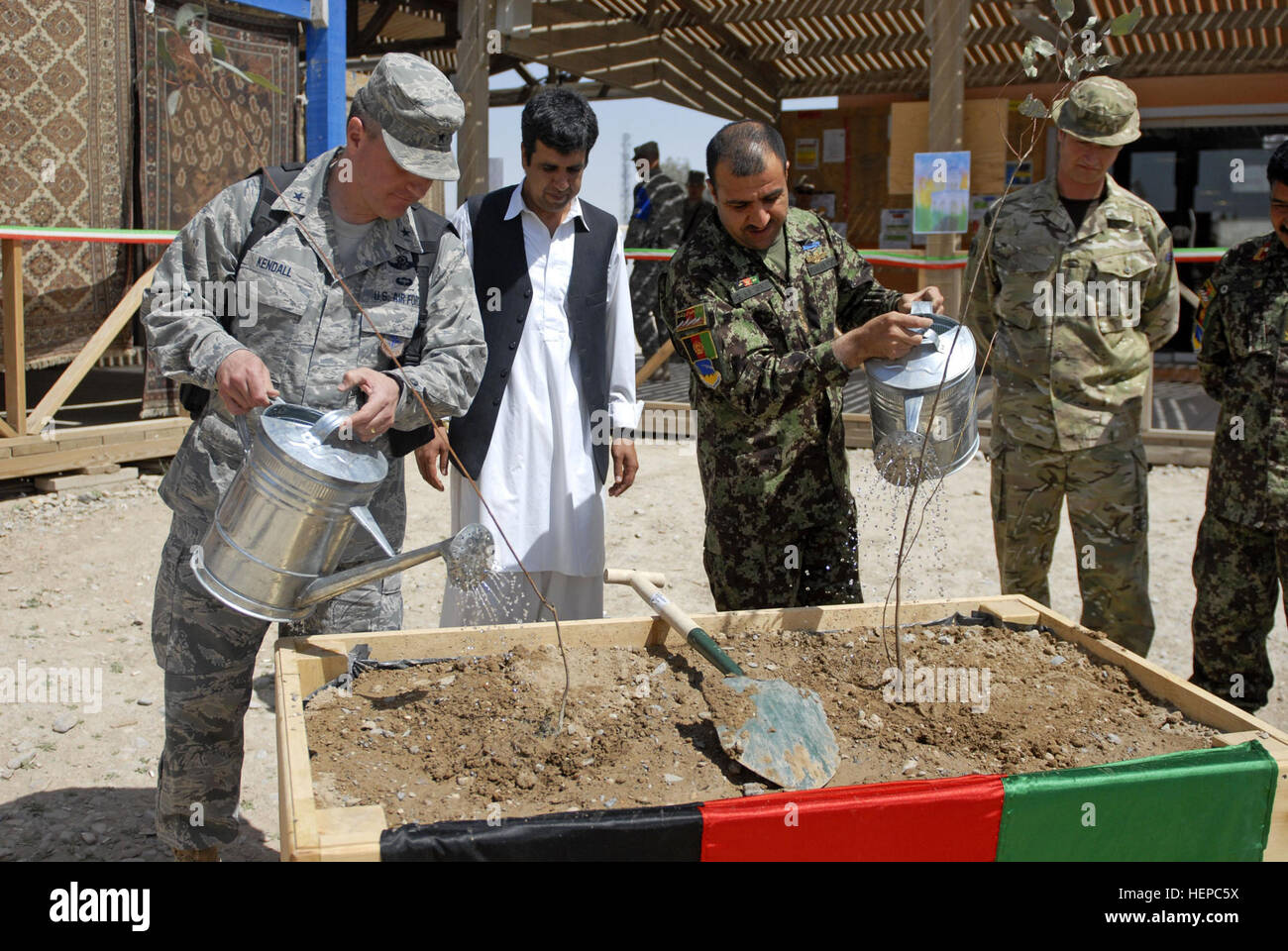 In this photo provided by ISAF RC-South, Brig. Gen. Jeffrey B. Kendall ...