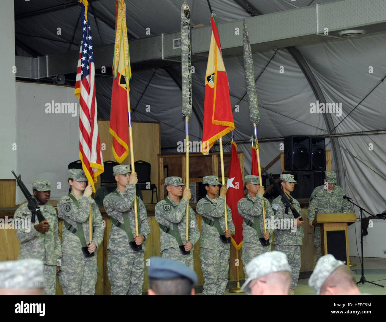 (Left to right) Spc. Lance Lowe, paralegal specialist and right rifle ...