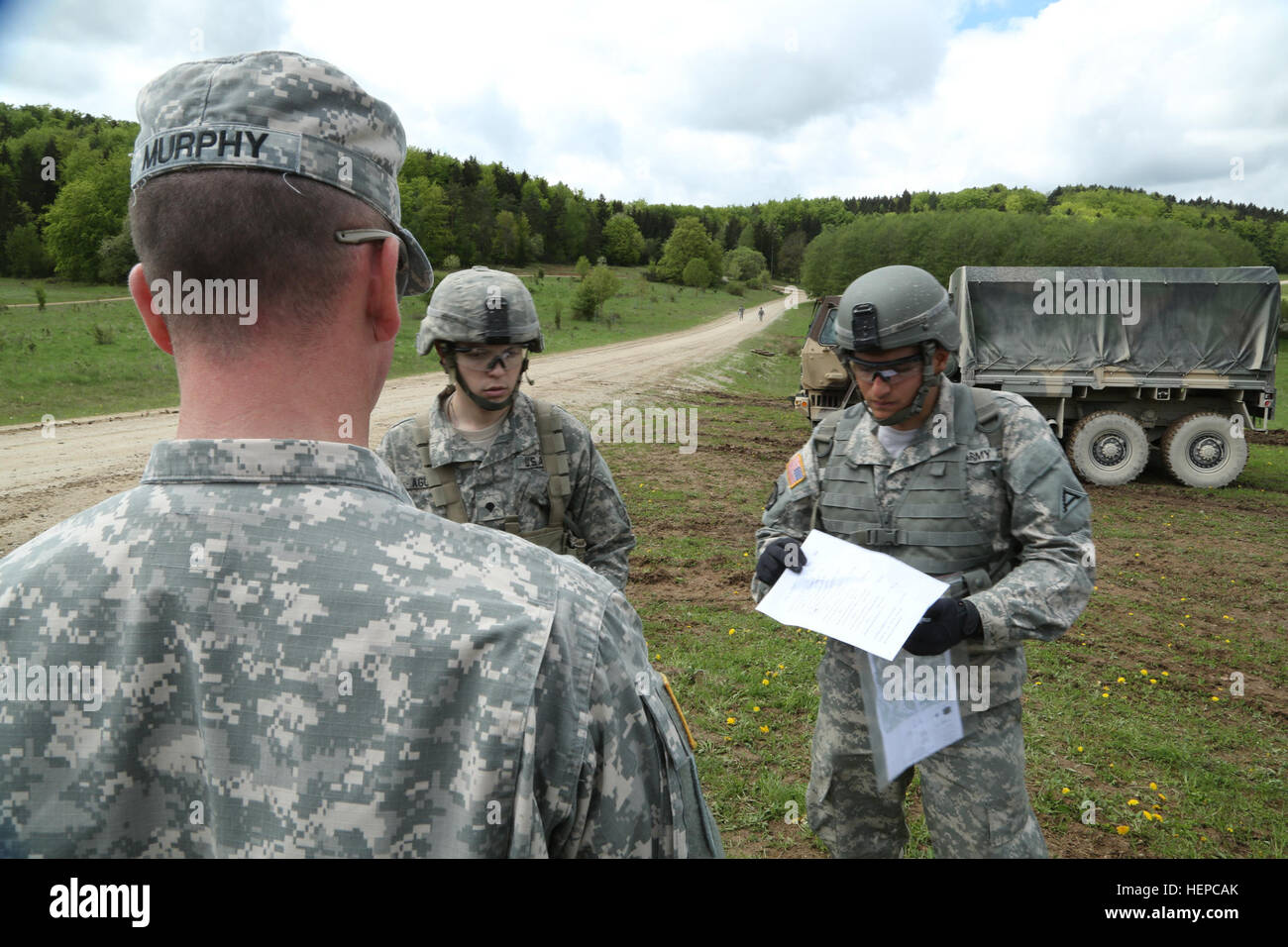 U.S. Soldiers of Alpha Company, 1st Battalion, 4th Infantry Regiment ...