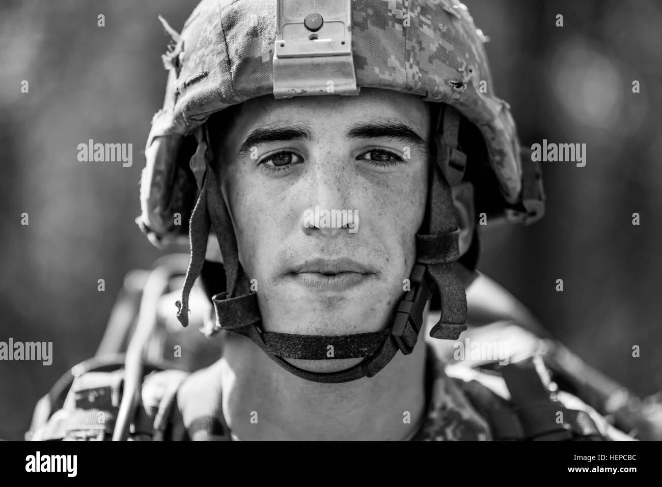 A medical logistics specialist completes a 10-kilometer foot march in ...