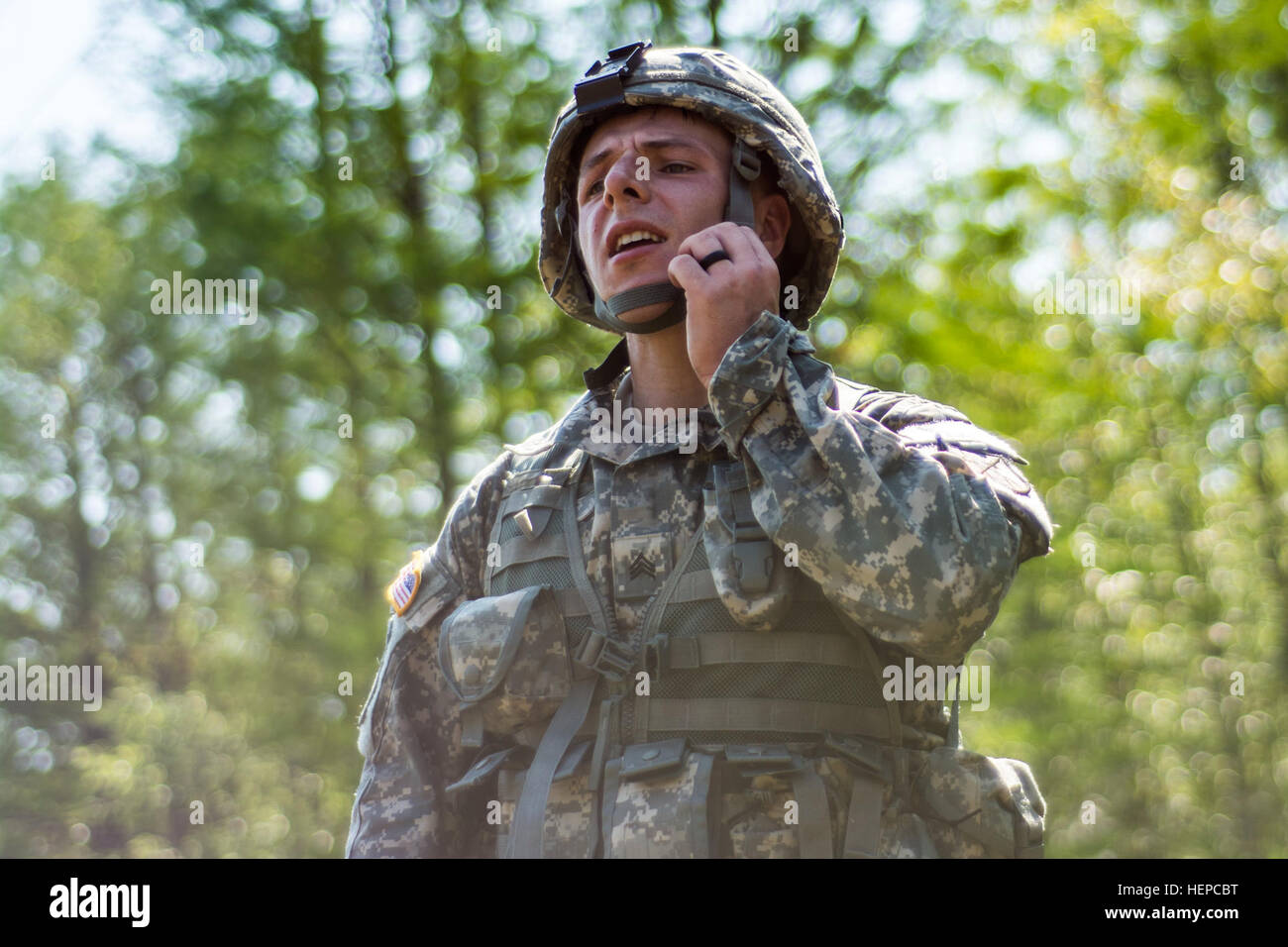 Sgt. Chad Noble, representing the 9th Medical Support Command, takes ...
