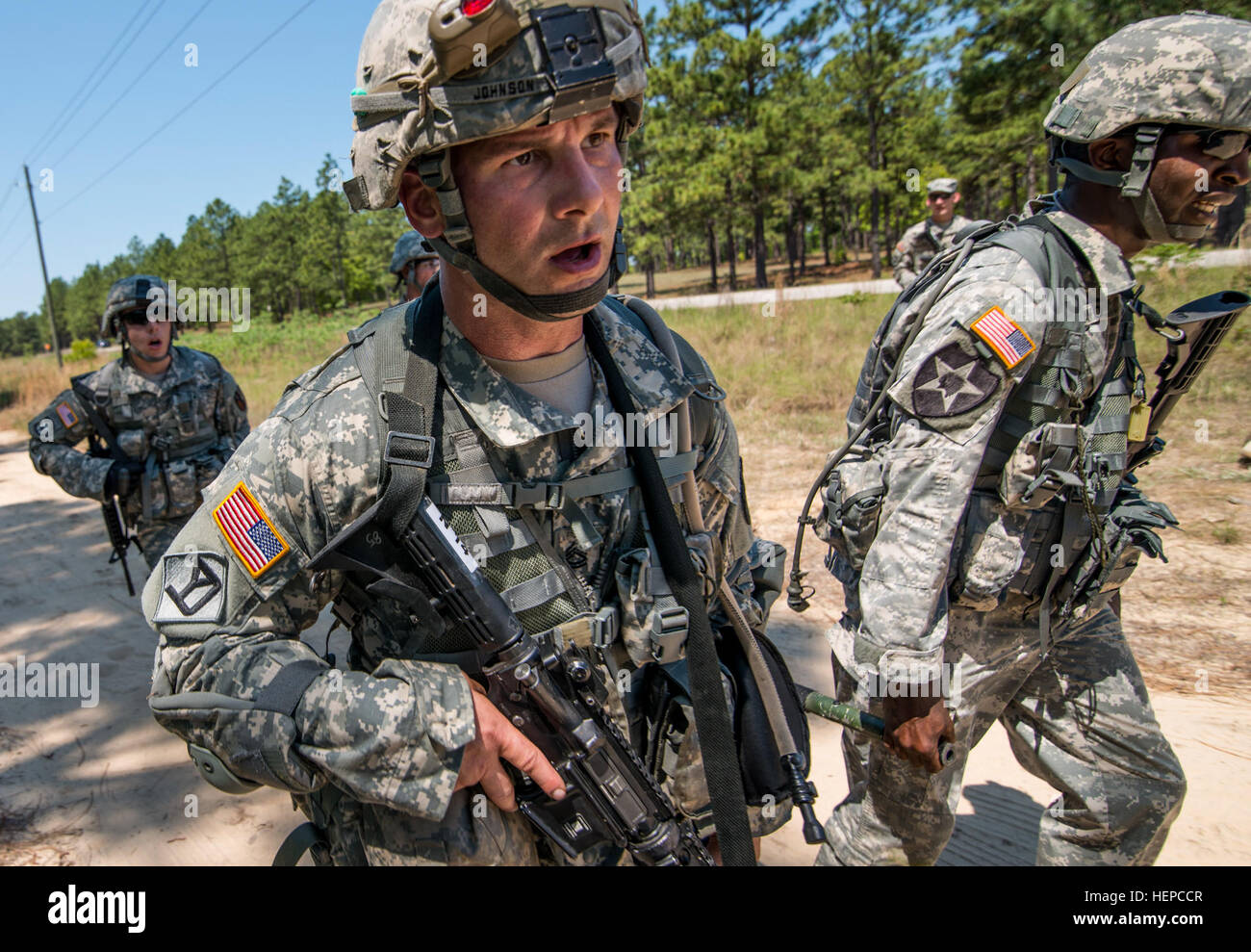 Sgt. 1st Class Keith Johnson, from Manchester, N.H., with the 1st ...