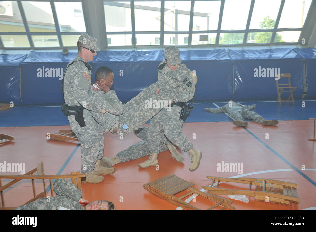 At the Lion Response exercise, the Vicenza Military Community conducted ...