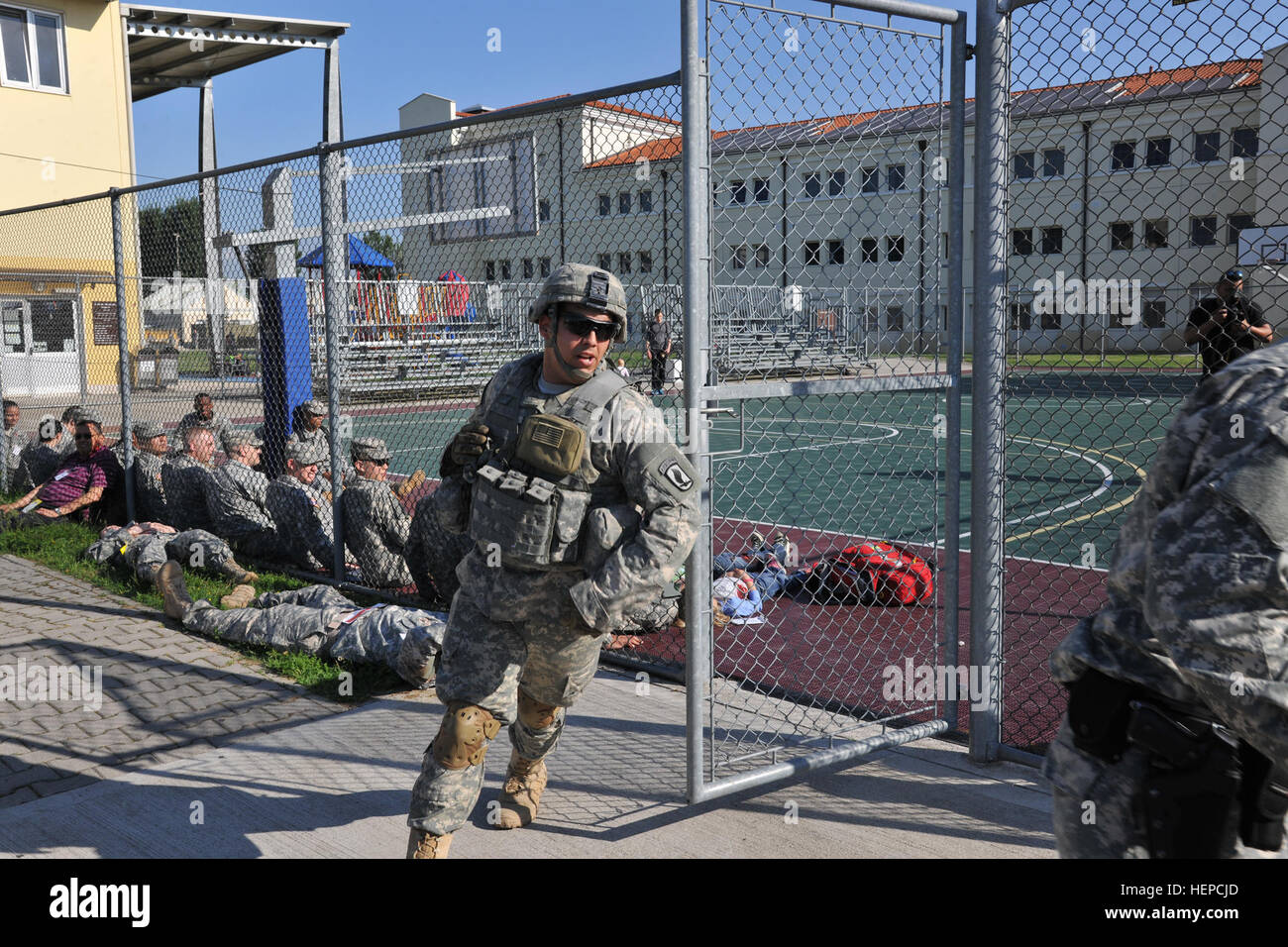 At the Lion Response exercise, the Vicenza Military Community conducted ...