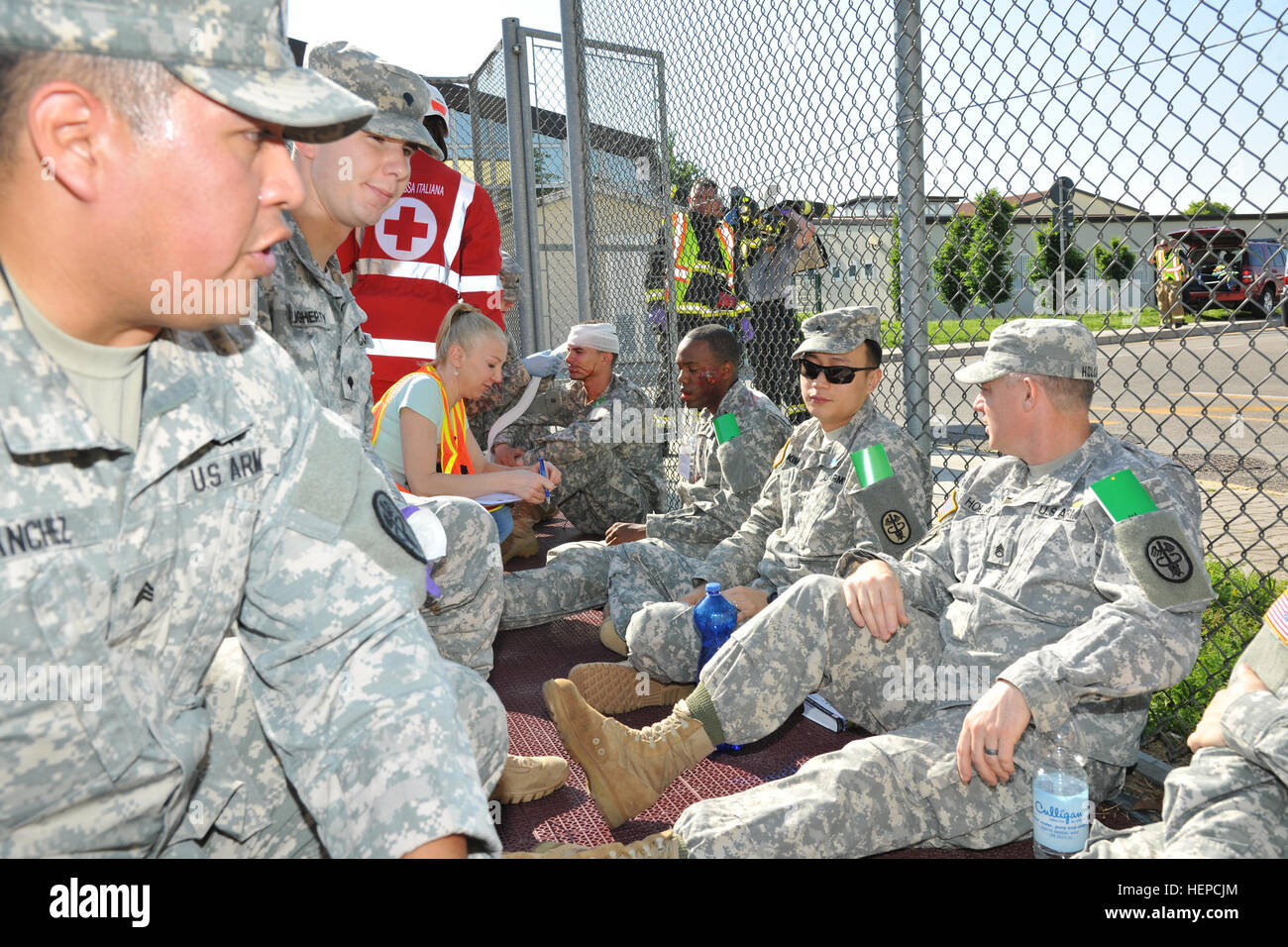 At the Lion Response exercise, the Vicenza Military Community conducted ...