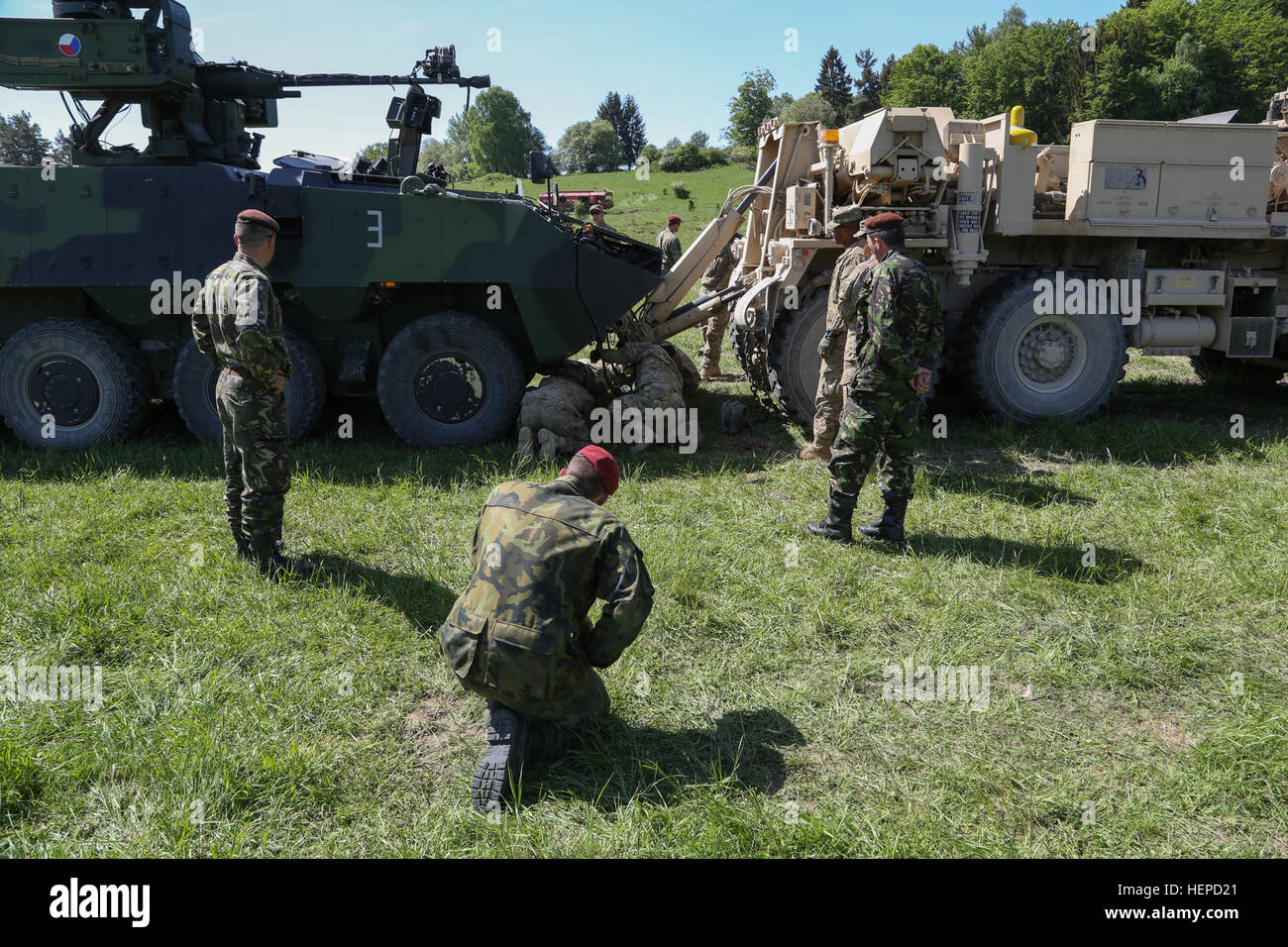 Czech soldiers 42nd mechanized battalion hi-res stock photography and ...