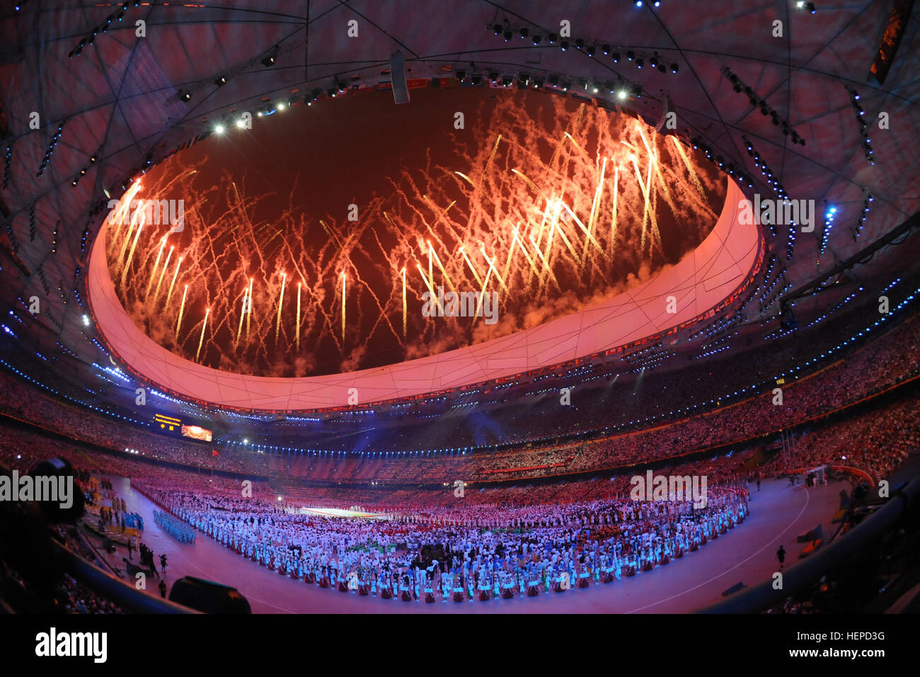 Fireworks Opening Ceremony Stock Photo - Alamy