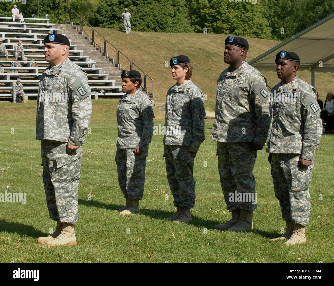 The Staff officers take charge of the formation at the 30th Medical ...