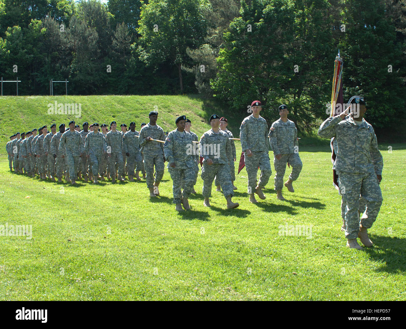 Col. Myron McDaniels, commander of the 212th Combat Support Hospital ...
