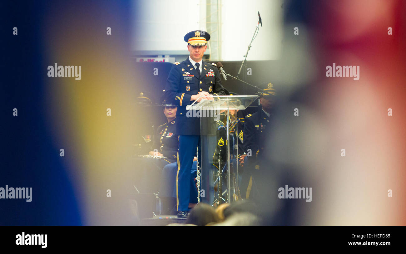 Fort George G. Meade’s Garrison Commander Col. Brian P. Foley, speaks ...