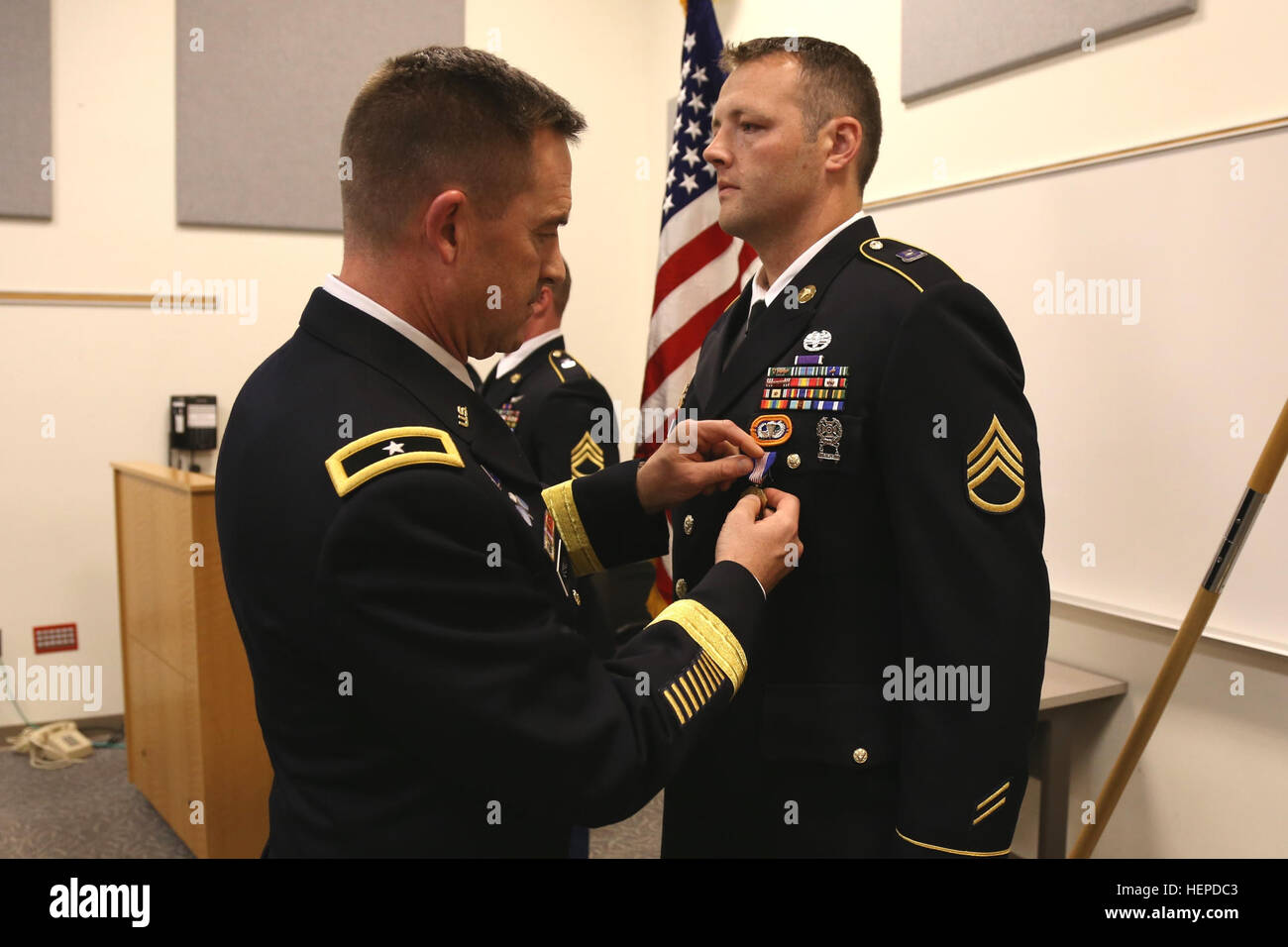 Brig. Gen. Erik Peterson, the commanding general of the United States ...