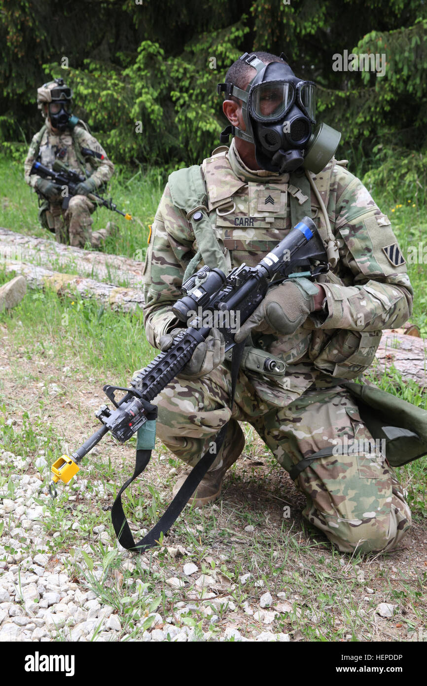 U.S. Army Sgt. Chris Carr, right, and Spc. Jacob Stinson of Alpha ...