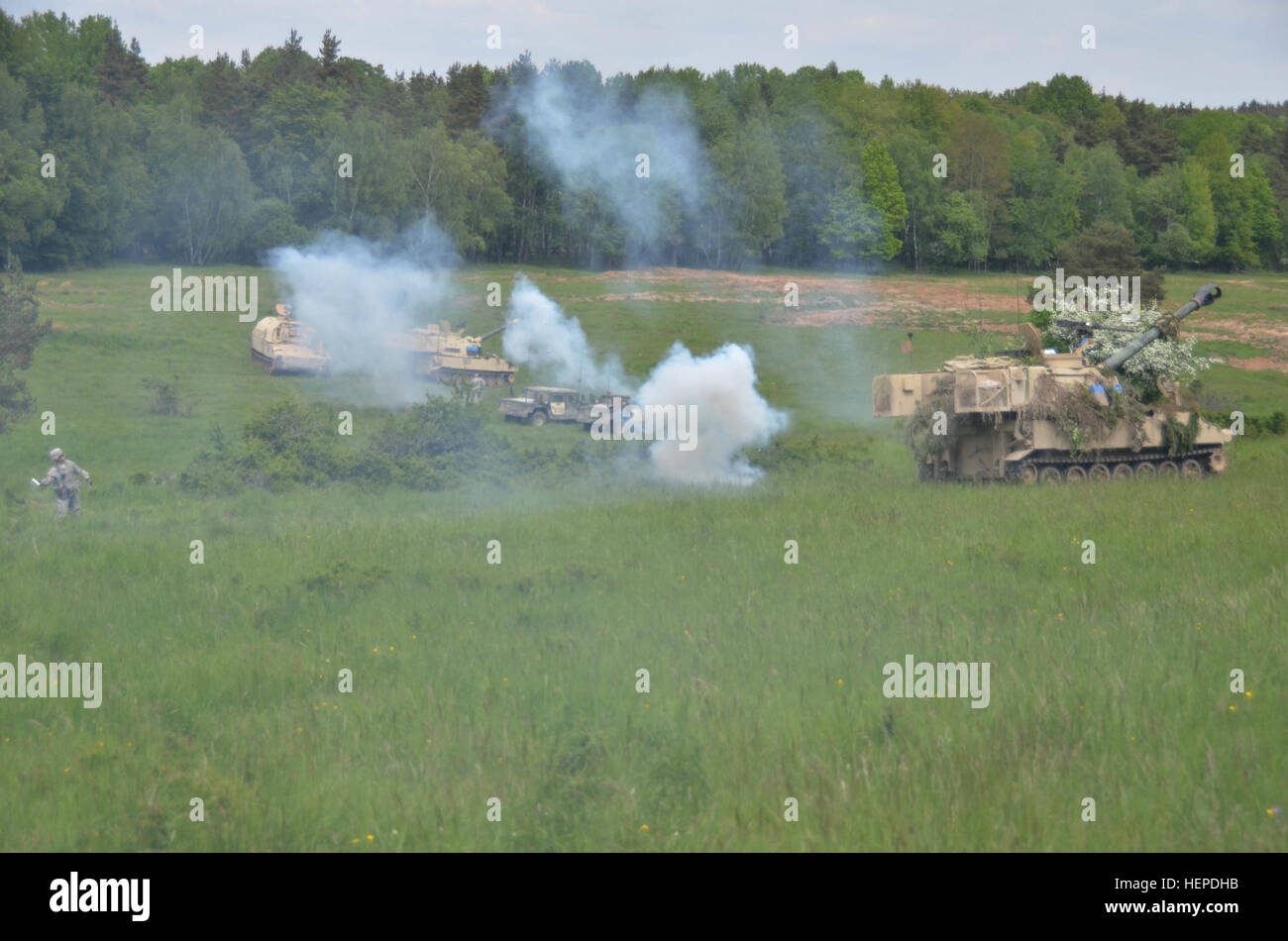 Simulated indirect fire hi-res stock photography and images - Alamy