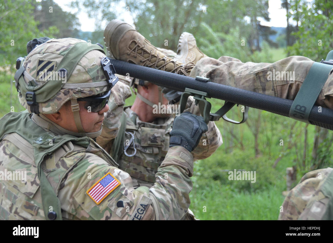 U.S. Army Spc. Phillip Ortega of Alpha Battery, 1st Battalion, 41st ...
