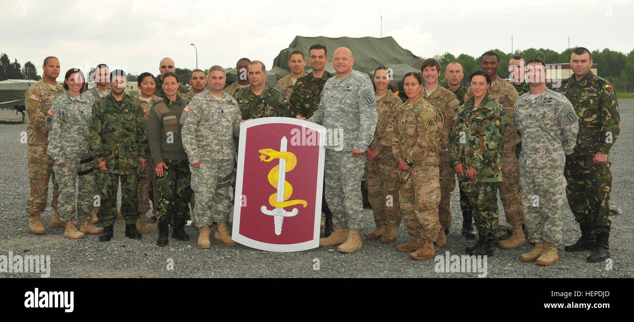 30th Medical Brigade leadership, along with distinguished visitors who ...