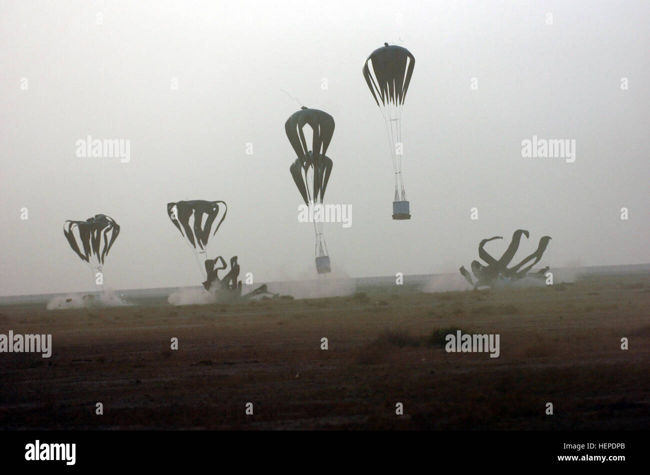 Container Delivery System bundles hit the ground, at more than 80 feet ...