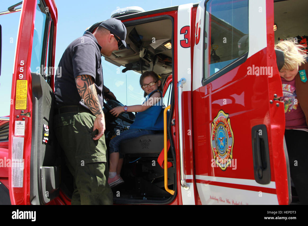 Girl Scouts from the Trinidad, La Junta and Rocky Ford explore a fire ...