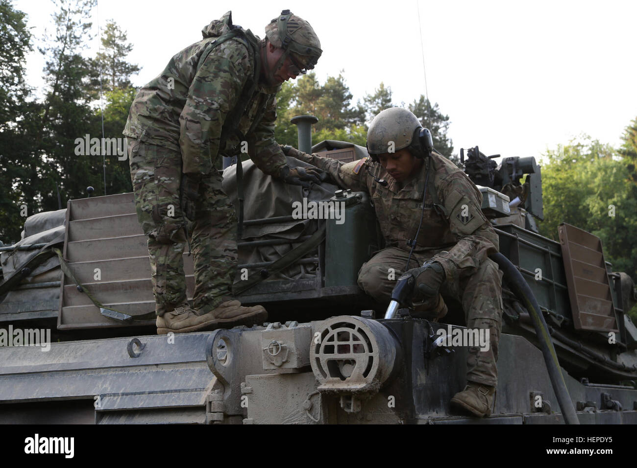 U.S. Soldiers of the 3rd Battalion, 69th Armor Regiment, 1st Armored ...