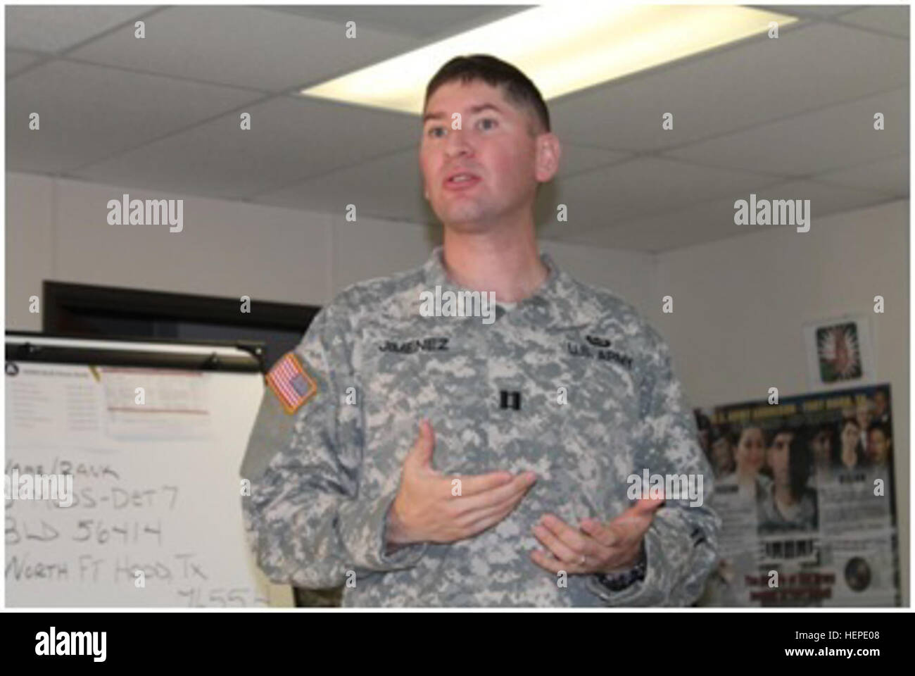 Capt. Jose Jimenez, an Environmental Science officer for Detachment 7 ...