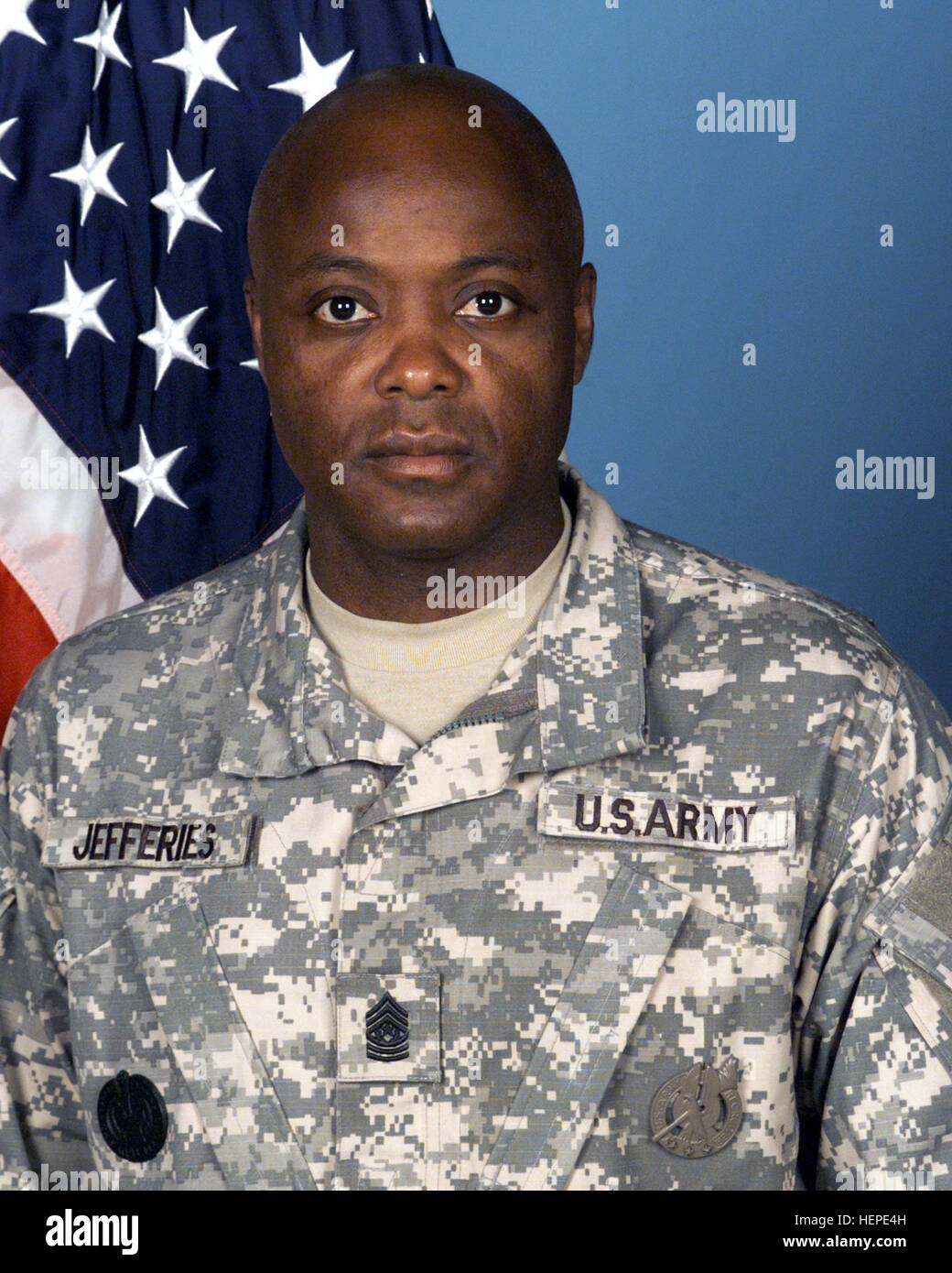 U.S. Army Command Sgt. Maj. Darrin Jefferies, who has served as the ...