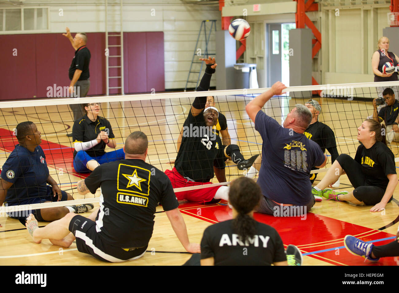 U.S. Army Active Duty and Veteran athletes conduct training during ...