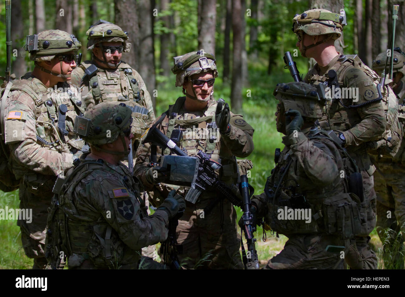 United States Army 1st Lt. Bryce Heckber, 3rd Platoon Leader assigned ...