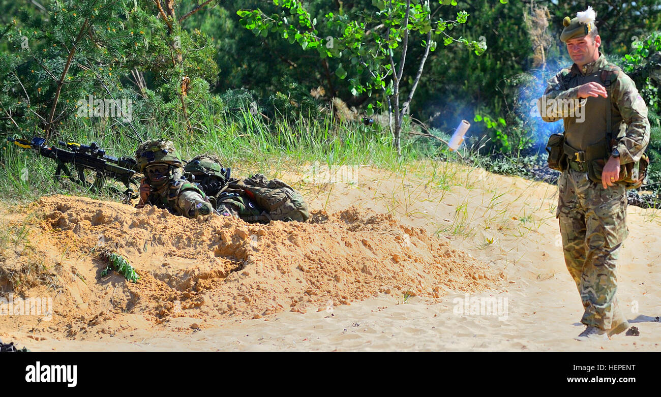 British army Color Sgt. Qinn, observer/controller from the 5th ...