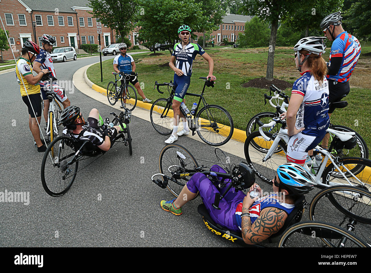 U S Army Active Duty And Veteran Athletes Conduct Cycling Training For