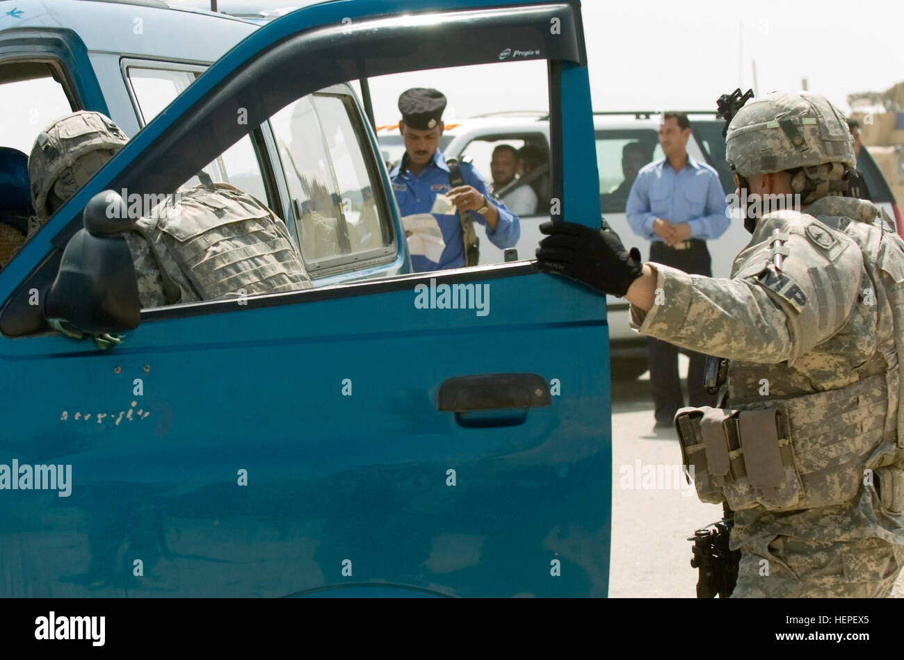 Iraqi police vehicle hi-res stock photography and images - Alamy