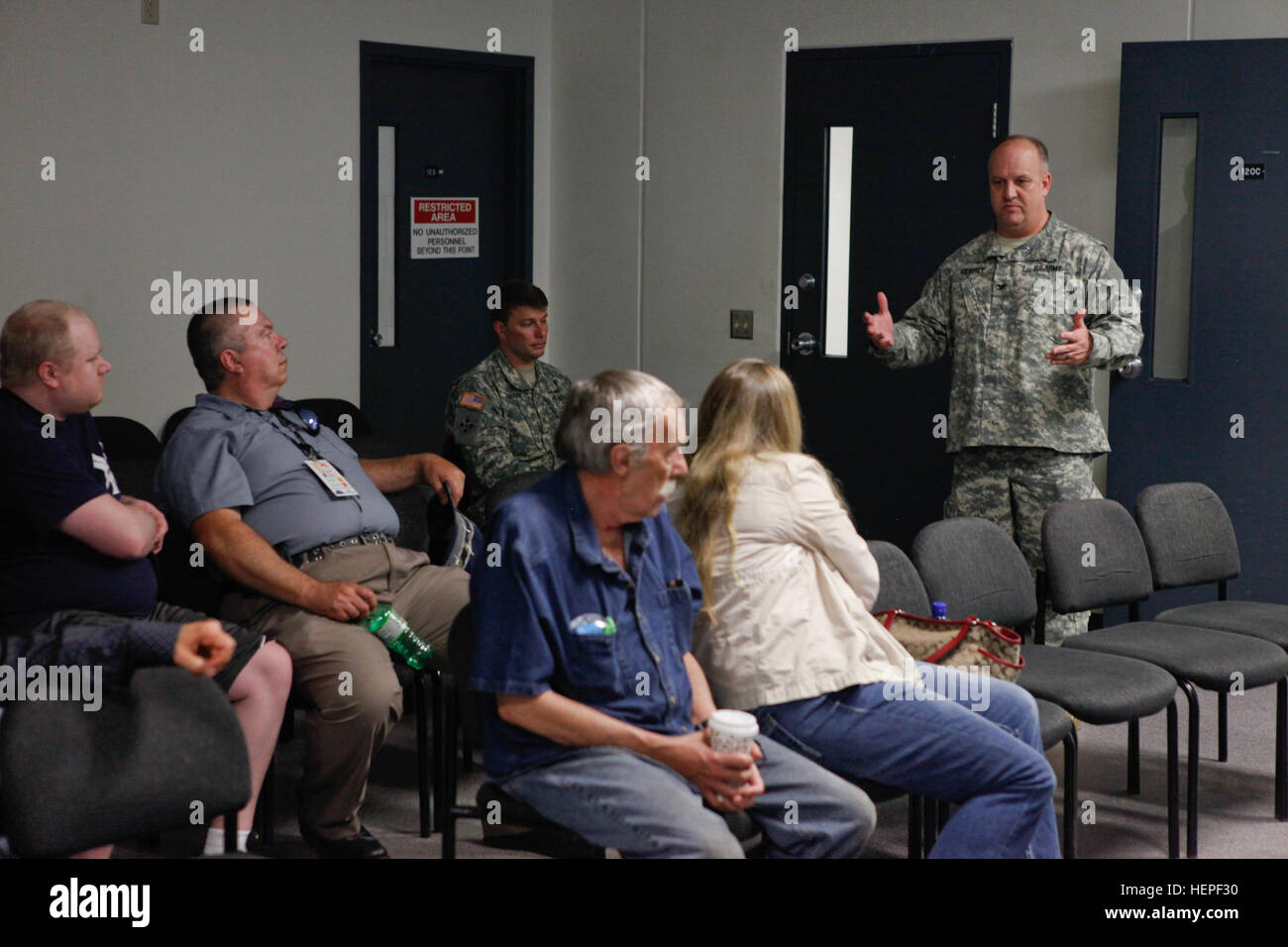 U.S. Army Reserve Col. Jay Gilhooly with the 78th Training Division ...
