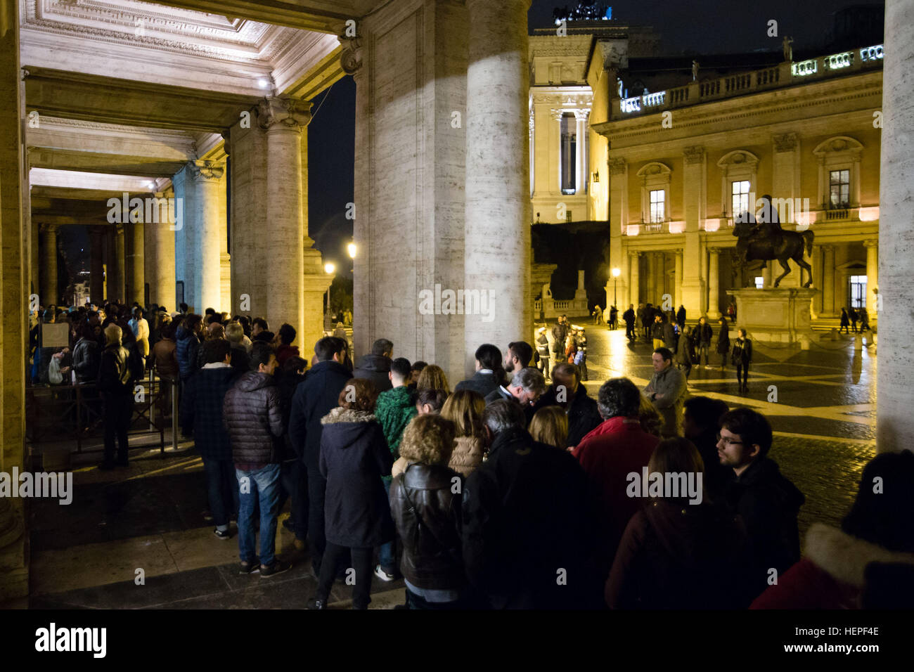 Capitoline Museums, Rome, by night during a special opening. Where ...