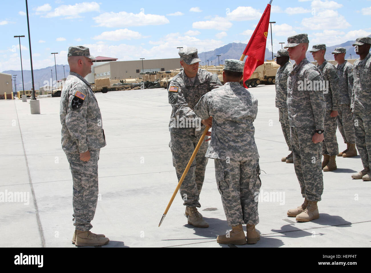 Capt. Daniel J. Self, commander of C Battery, 4th Battalion, 27th Field ...