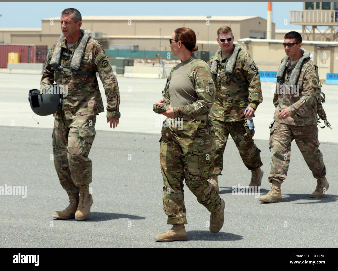 (Left) Maj. Gen. William Hickman, U.S. Army Central deputy commanding ...