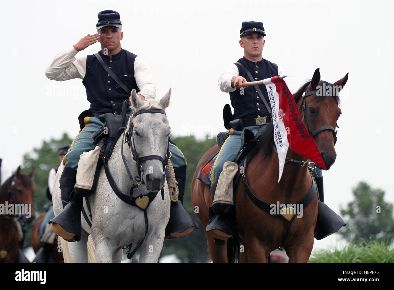 Commanding generals mounted color guard hi-res stock photography and ...
