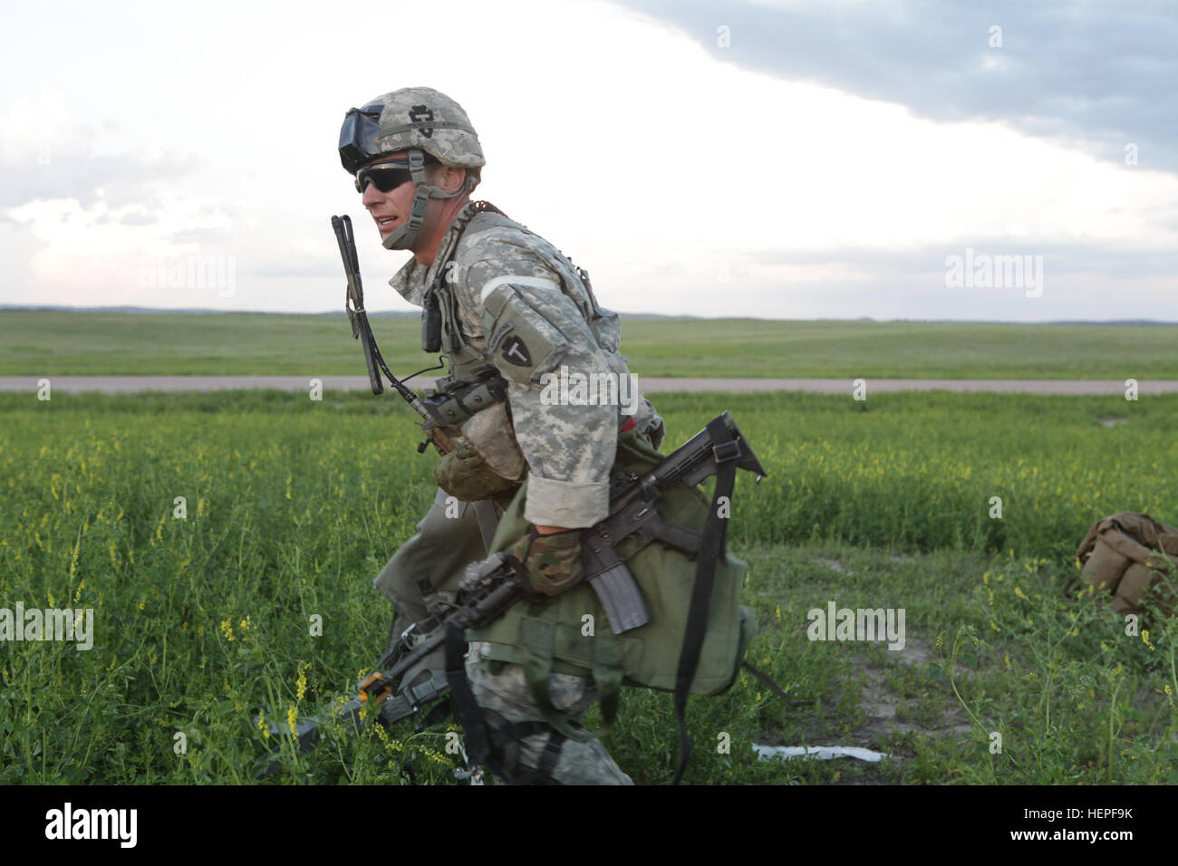 Texas army national guard 1st battalion airborne hi-res stock ...