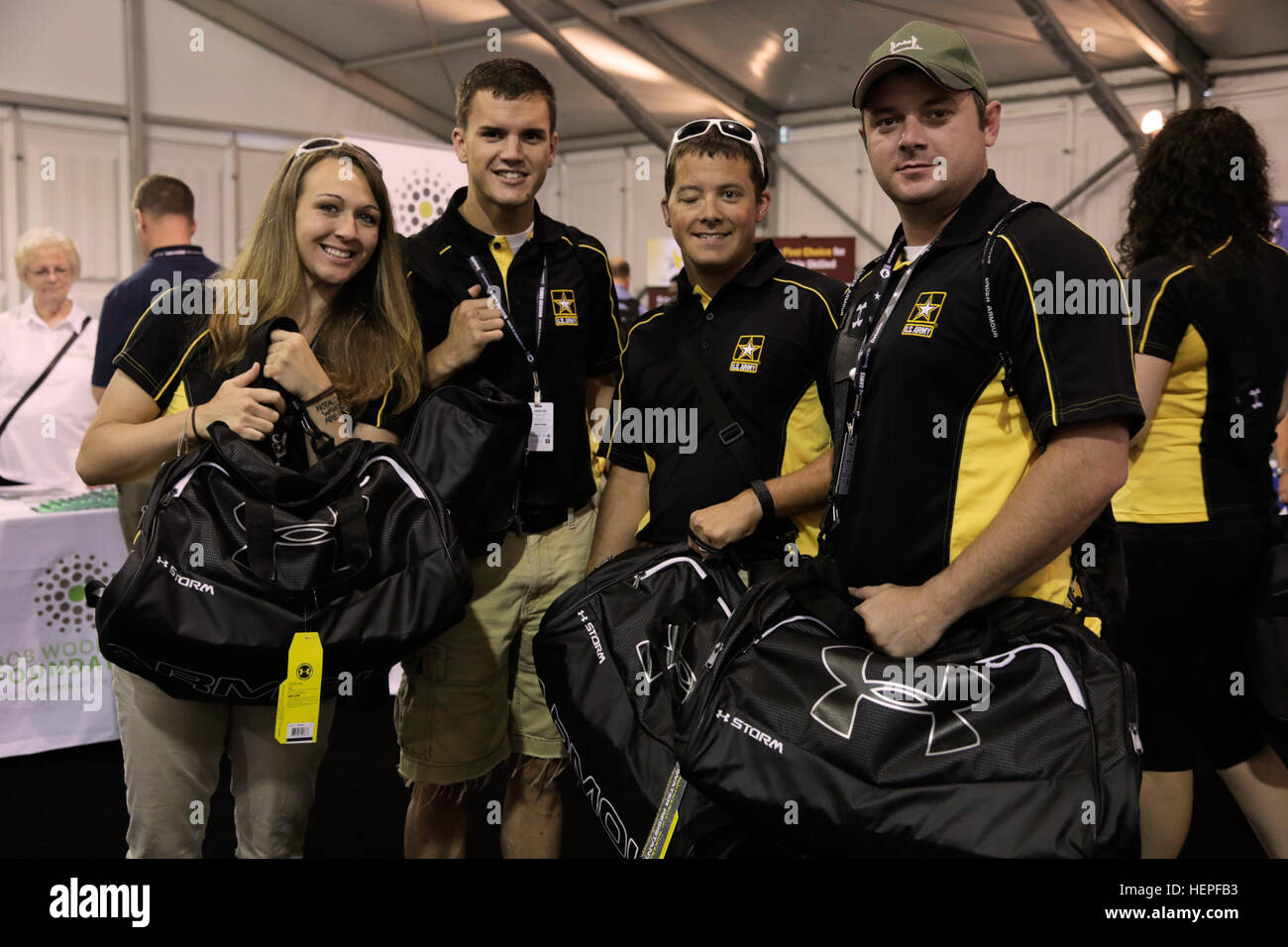 U S Army Active Duty And Veteran Athletes Pose For A Photo At The