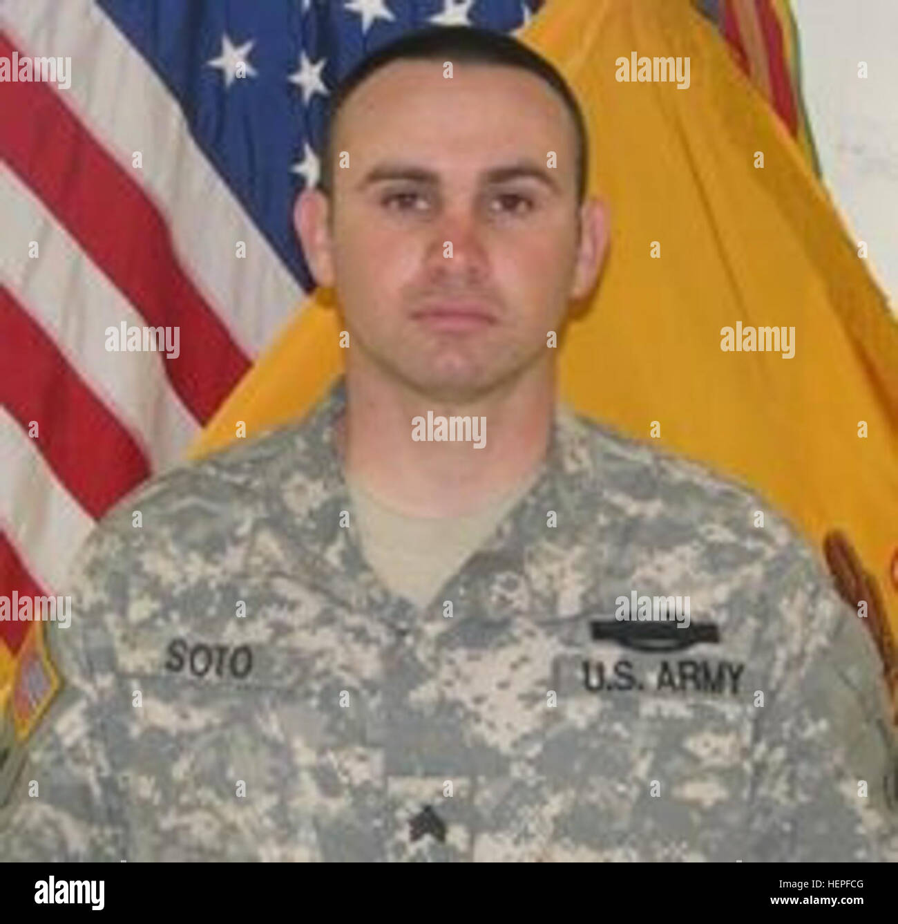 A U.S. Army infantryman with the 77th Armor Regiment, 4th Brigade ...