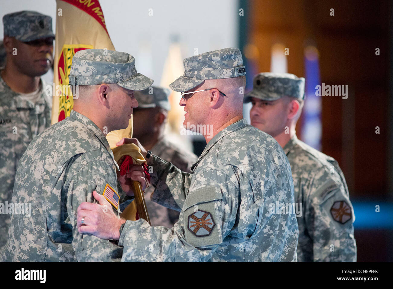 Right, Joint Base Myer-Henderson Hall Commander Col. Mike Henderson ...