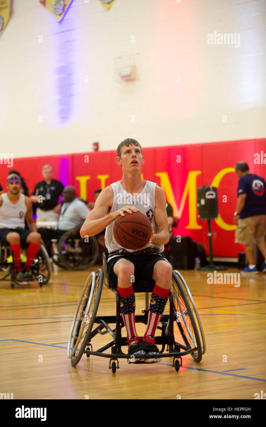 U.S. Army Spc. Terry Cartwright, assigned to the Warrior Transition ...