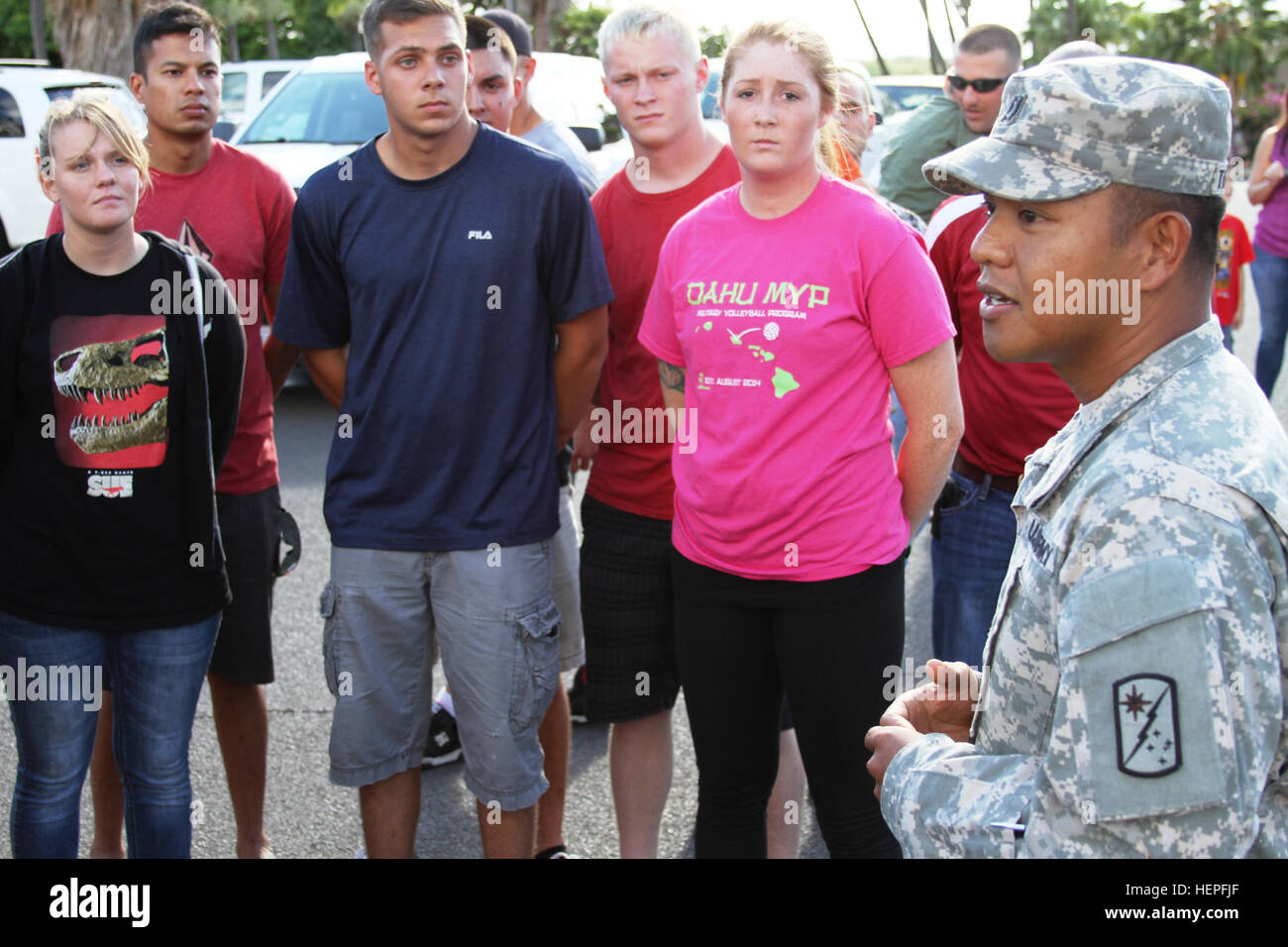Capt. John Tansioco, commander of the 545th Transportation Company ...