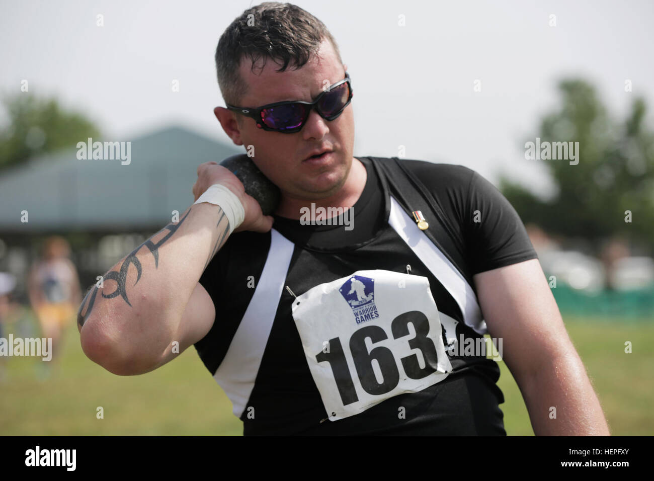 U.S. Army Sgt. Patrick Timmins, assigned to the Warrior Transition Unit ...