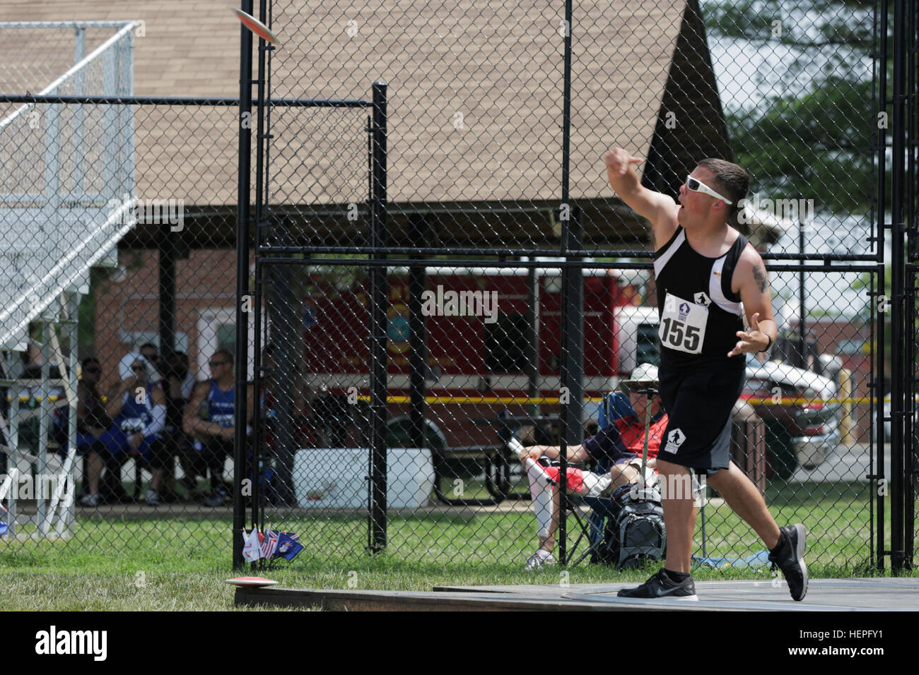 U.S. Army Cpl. Matthew Mueller, assigned to the Warrior Transition Unit ...