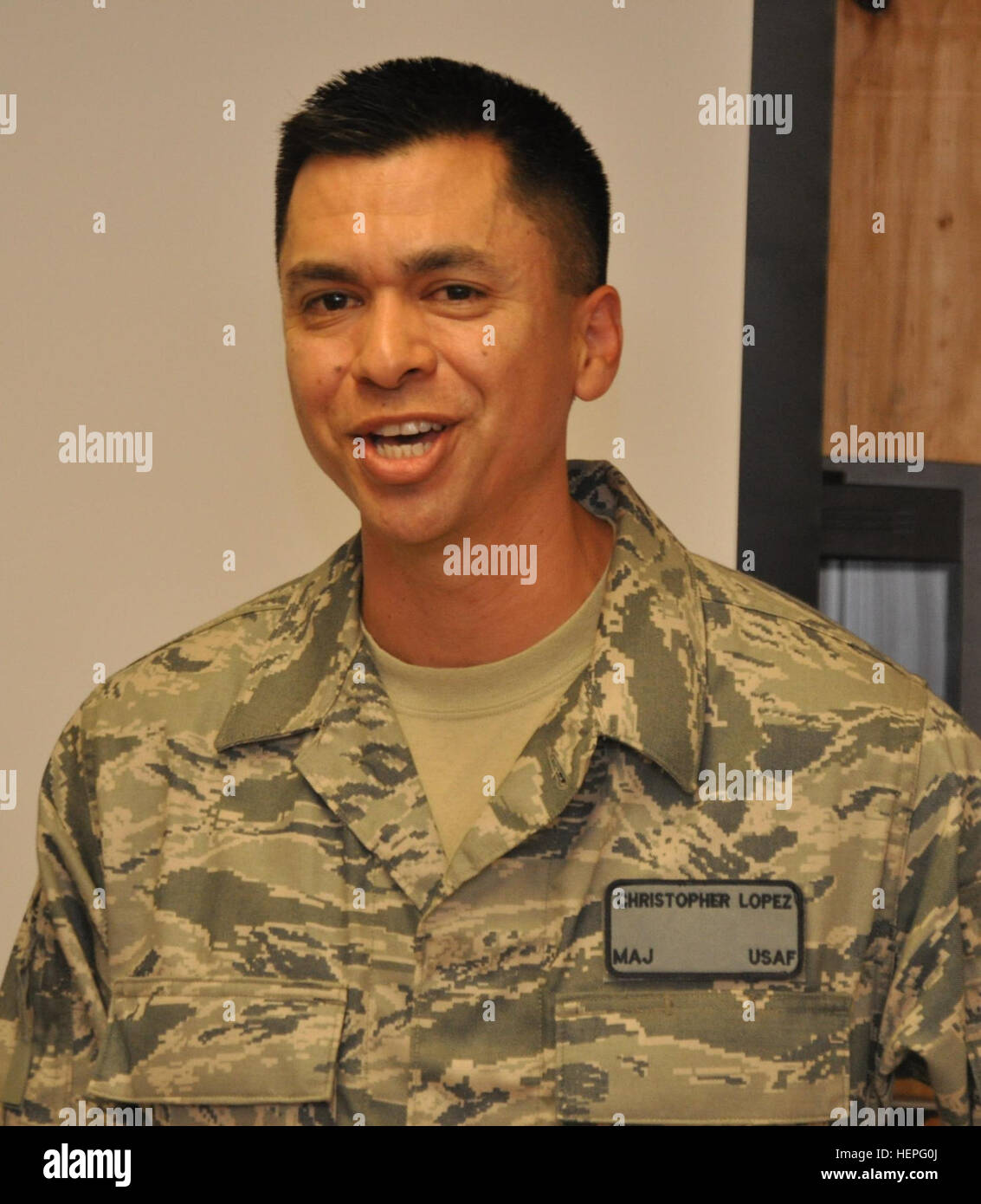 U.S. Air Force Capt. Christopher A. Lopez was promoted to the rank of ...