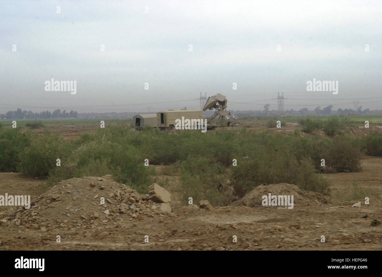 An Iraqi surface to air missile (SAM) system in northern Baghdad, Iraq ...