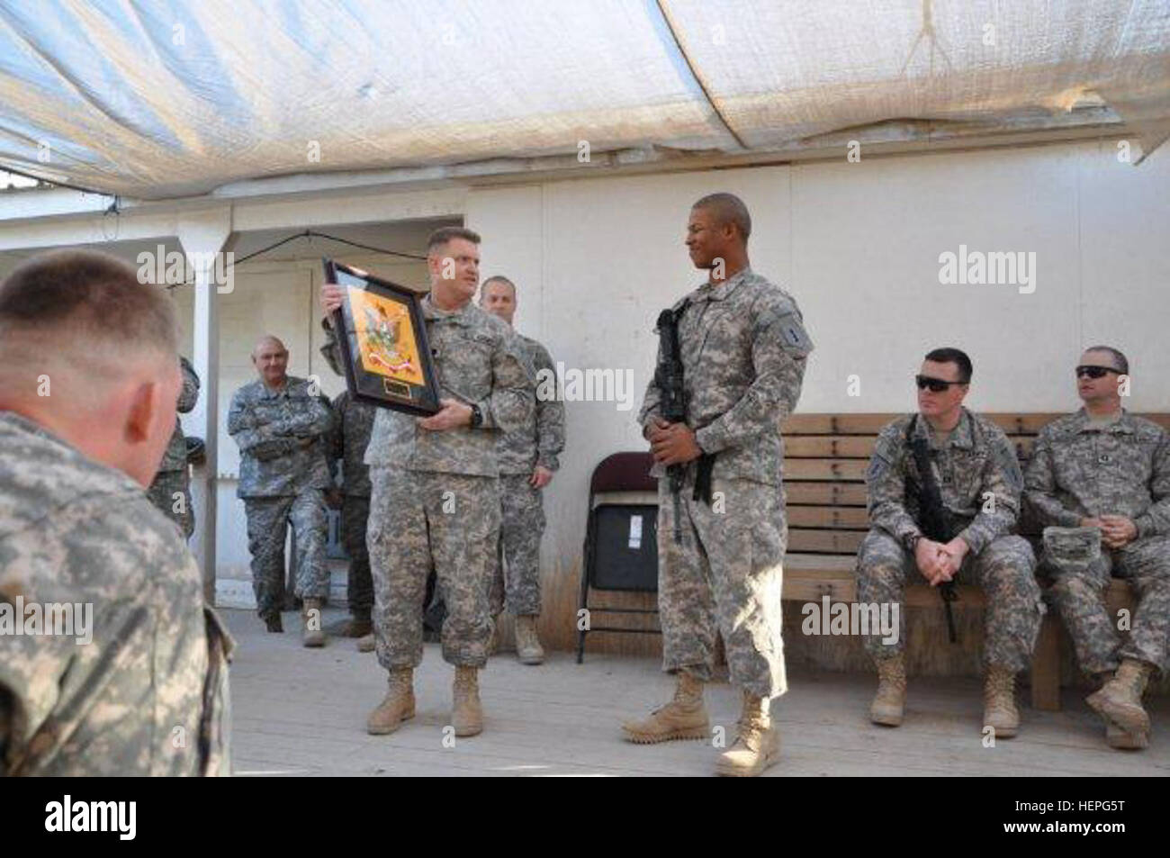 Lt Col Michael Henderson Middle Left Commander Of 1st Battalion