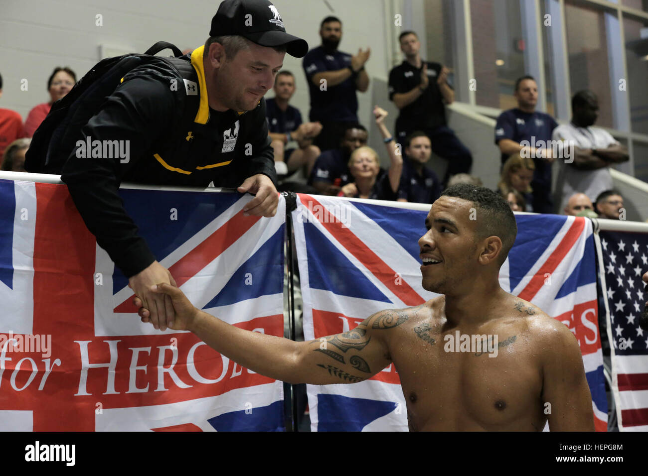 U.S. Army Sgt. Patrick Timmins (left), Warrior Transition Unit, Fort ...