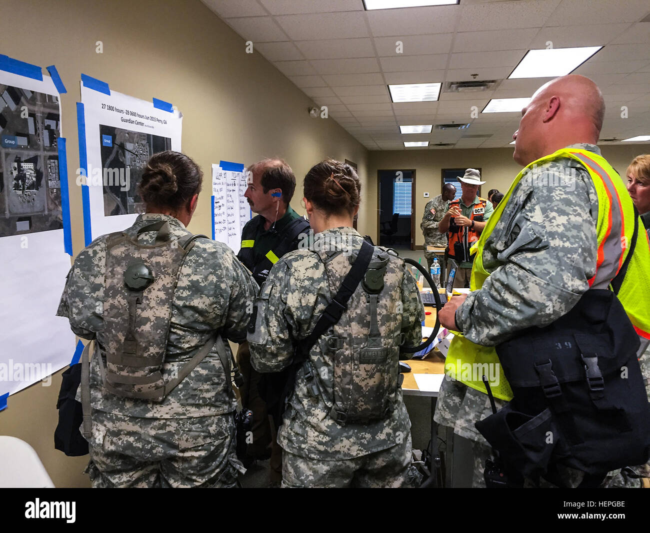 Branch director Craig Palmer briefs Soldiers from the U.S. Army Reserve ...