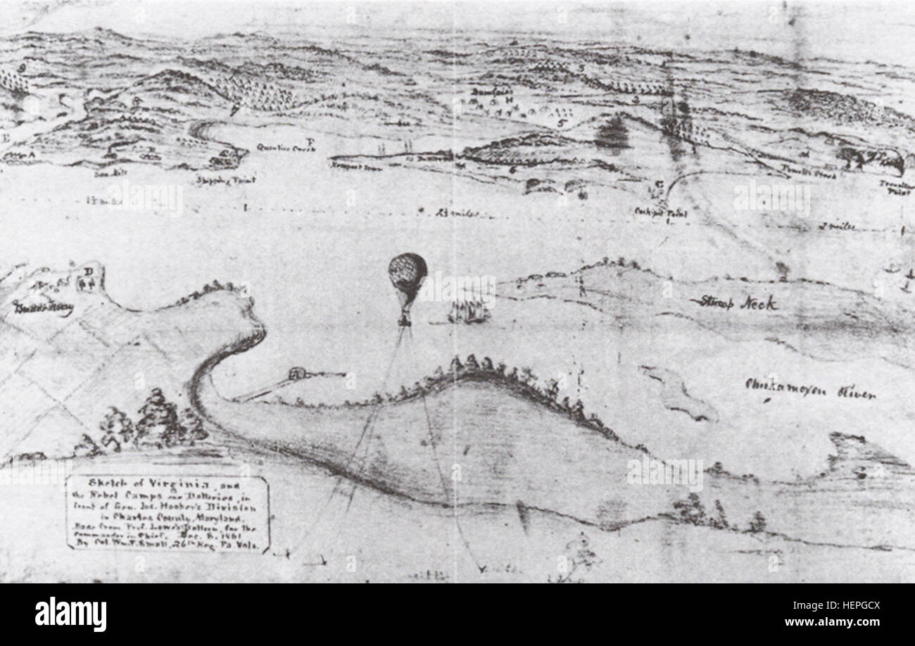 A historical military sketch from 1862 depicts troop formations ...